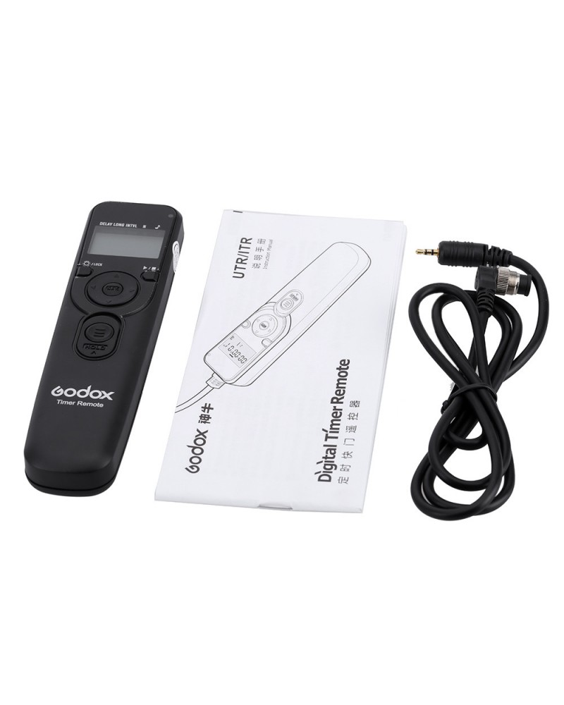 Godox UTR-N1 Shutter Release LCD Timer Remote Controller for Nikon